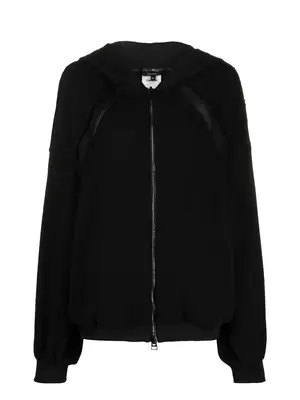 TOM FORD Panelled Zip-up Hoodie - Black