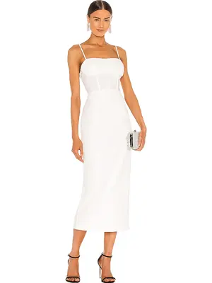 Bardot Roberta Midi Dress - Ivory