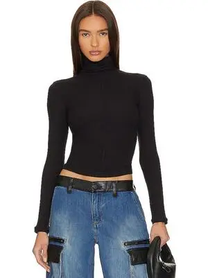 THE LINE BY K Mads Long Sleeve Top - Black