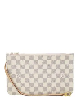 LOUIS VUITTON Damier Azur Neverfull MM NM Pouch