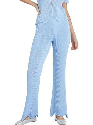 English Factory Wavy Knit Pants - Powder Blue