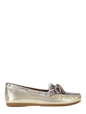 Kurt Geiger Eagle Hardware Boat Moccasins Open Grey