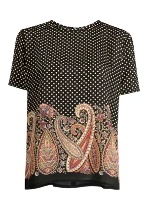 Etro Paisley-print Silk Blouse - Multicolour
