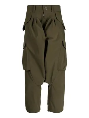 FUMITO GANRYU Fumito Ganryu Drop-Crotch Cargo Trousers