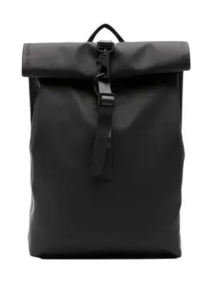 Rains Mini Rolltop Backpack - Black
