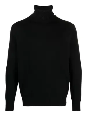 BALLANTYNE Roll-neck Wool Jumper - Black
