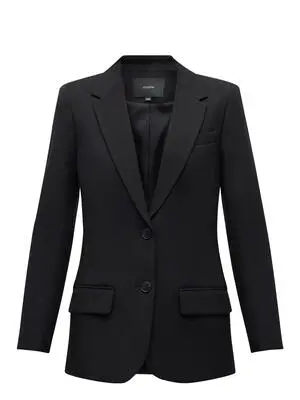JOSEPH Jackie Single-breasted Stretch Wool Blazer - Black