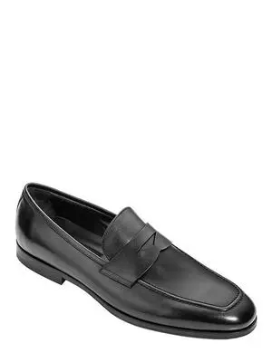 To Boot New York To Boot New York Ronny Apron-Toe Penny Loafers Nero/black