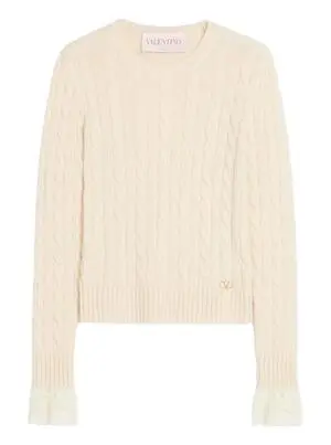 Valentino Garavani Cashmere Jumper - Birch/ivory