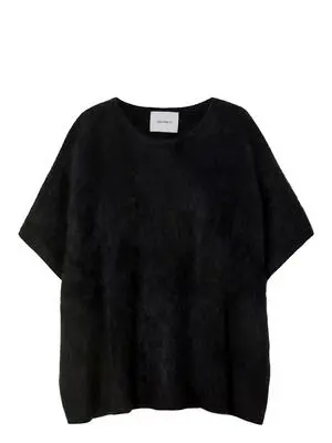 LISA YANG Fie Brushed-cashmere Top - Black