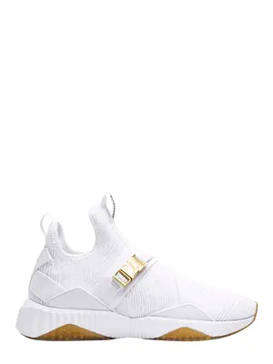 PUMA Defy Varsity Mid Metallic Sneakers - White