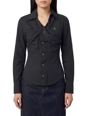 VIVIENNE WESTWOOD Cotton Poplin Shirt - Black