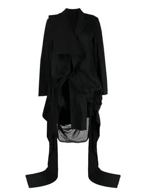 Yohji Yamamoto Asymmetric Blazer - Black