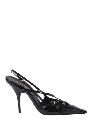 Miu Miu 105mm Buckle-embellished Slingback Pumps - Black
