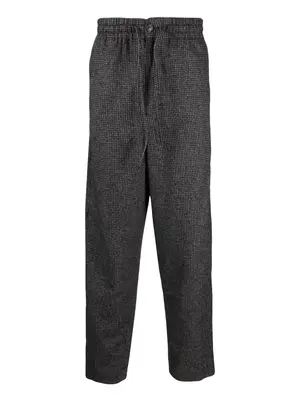 KENZO Kenzo Check-Pattern Tapered Trousers