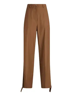 Nanushka Bida Woven Wide-leg Pants - Light Brown