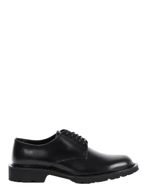 Saint Laurent Army Leather Derby Shoes - Black