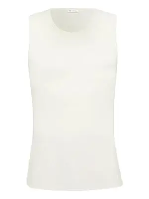 Ami Jersey Tank Top - White