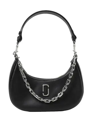Marc Jacobs The Curve Leather Shoulder Bag Black