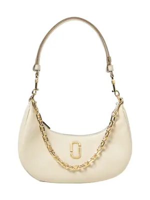Marc Jacobs The Curve Leather Shoulder Bag White