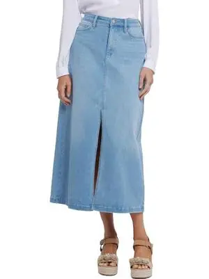 NYDJ A-line Denim Maxi Skirt - Canary Beach