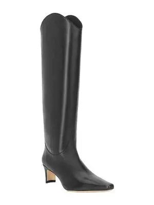 STAUD Western Wally Leather Tall Boots