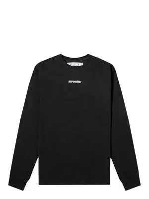 Off-White Marker Long-sleeve Tee /blue - Black