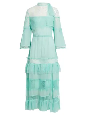 Zuhair Murad Tiered Gown - Turquoise