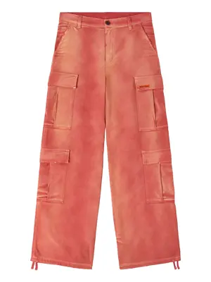 Heron Preston Distressed-effect Cargo Pants - Red