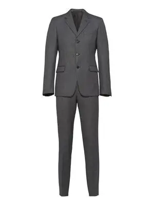 Prada Single-breasted Wool Suit - Grey