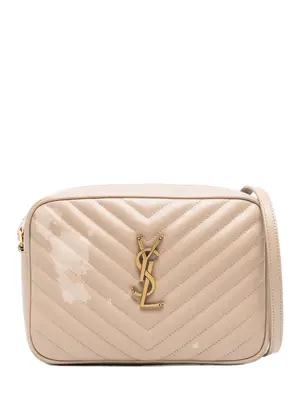 Saint Laurent Lou Quilted Shoulder Bag - Neutrals