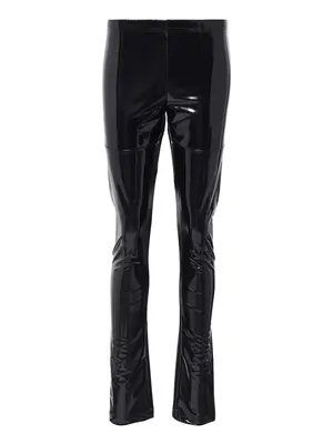 Junya Watanabe Vinyl Slim Pants - Black