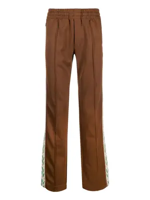 Casablanca Logo-patch Straight Track Pants - Brown