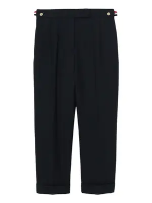 Thom Browne Super 120's Wool Twill Slim-fit Trousers - Blue