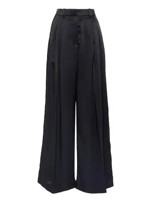 JW Anderson Twill Wide-leg Pants - Black