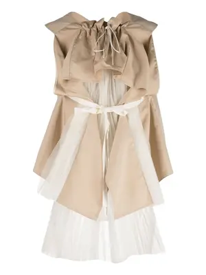 SHANSHAN RUAN Panelled Top - Neutrals