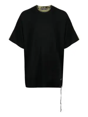 MASTERMIND WORLD Panelled Wool T-shirt - Black