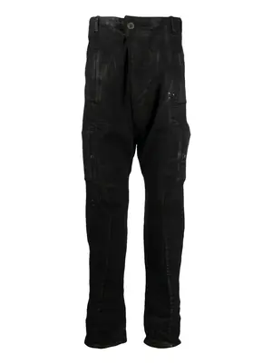 Boris Bidjan Saberi Faded Slim-cut Jeans - Black