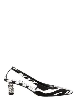 TOM FORD 70mm Zebra-print Slingback Pumps - Black