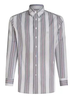 Etro Stripe-pattern Cotton Shirt - White