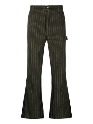 GALLERY DEPT. Pinstripe Flared Trousers - Green