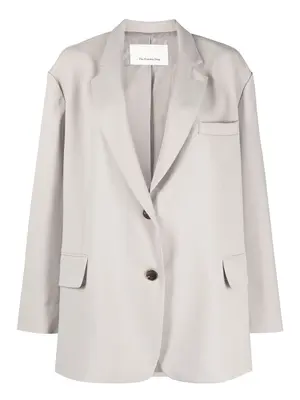 THE FRANKIE SHOP Bea Oversized Blazer - Grey