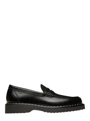 Bally Necko Leather Penny Loafers - Black