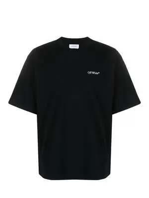 Off-White Logo-print Short-sleeve T-shirt - Black