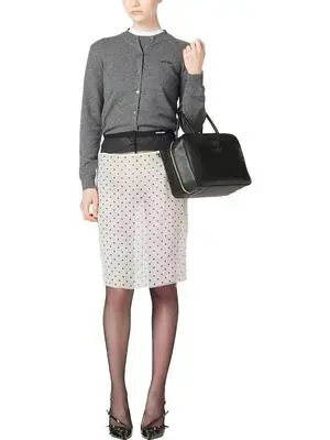 MIU MIU Miu Miu Cashmere Crewneck Sweater With Logo Detail