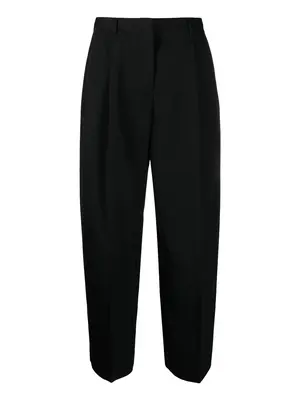 JIL SANDER Pleated Tailored Trousers - Black