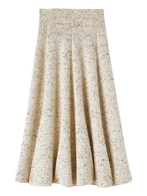 JIL SANDER Jil Sander Ribbed-Knit Wool Skirt