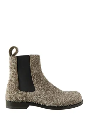 Loewe Brushed Suede Chelsea Boots - Green