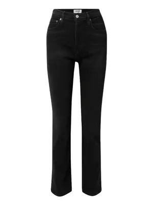 AGOLDE + Net Sustain Freya High-Rise Slim-Leg Jeans