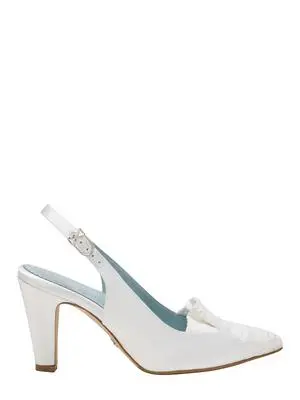 Sarah Flint Perfect Sabina Sling 85 - White Satin & Lace